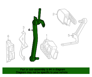 2012-2019 Mercedes-Benz Headlight Level Sensor Strut Support 166-320-07 ...