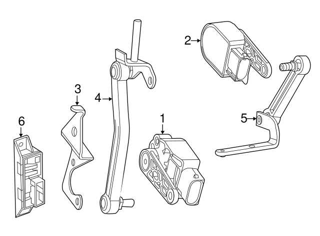 166-320-08-32 - Height Sensor Link 2012-2019 Mercedes-Benz | Mercedes ...