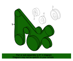 MZ690271 - Serpentine Belt 2001-2003 Mitsubishi Montero | Mitsubishi ...