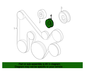 MD368210 Idler Pulley 2001-2006 Mitsubishi Montero | Mitsubishi Factory ...