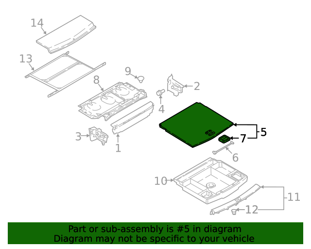 Floor Cover 5NN-858-855-H-CA9 | QuirkParts