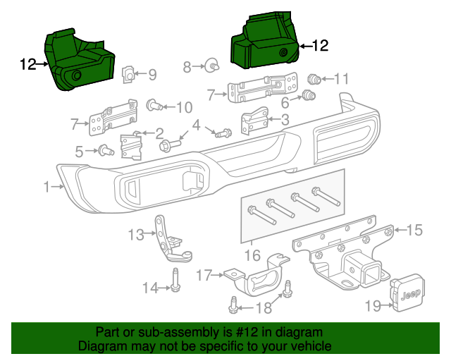 2018-2020 Jeep Wrangler Closure Panel 68349682ae | TascaParts.com