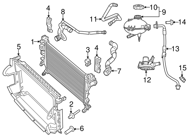 68260453AA - Radiator - 2015-2016 Jeep Renegade | Mopar Parts Canada