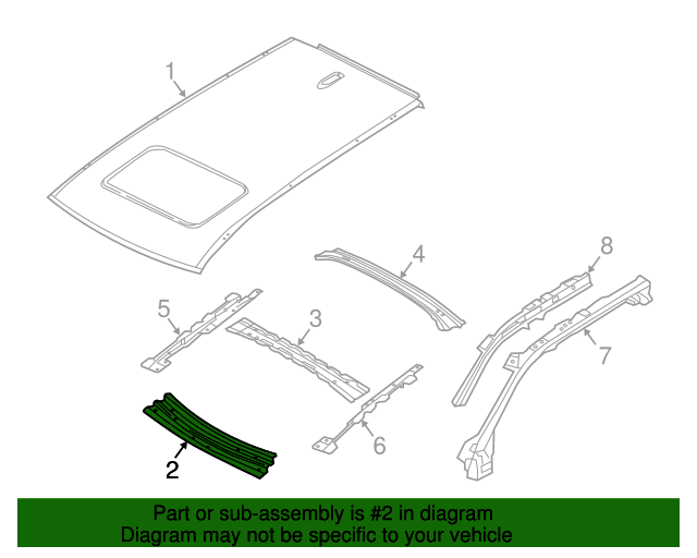 2017-2021 Volvo Header Panel 31440325 | TascaParts.com