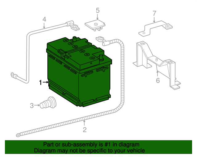 000-982-96-08-64 - Electrical System Battery Mercedes-Benz USA Parts