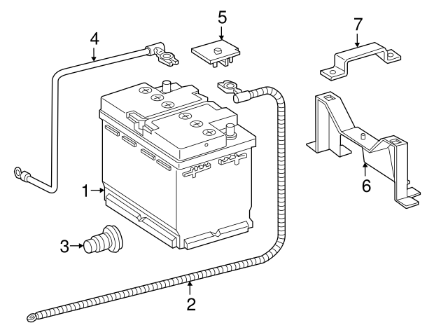 000-982-96-08-64 - Electrical System Battery Mercedes-Benz USA Parts