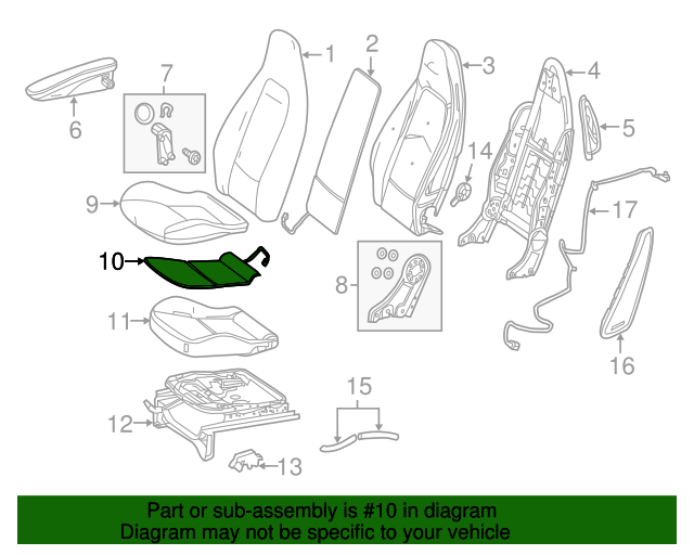 451-820-00-98 - Seat Cushion Heater 2008-2016 Smart Fortwo | Mercedes ...