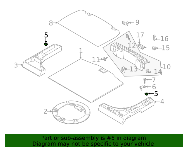 W716495-SS3JA - Insulator Nut 2020-2023 Ford | Ford Parts Direct