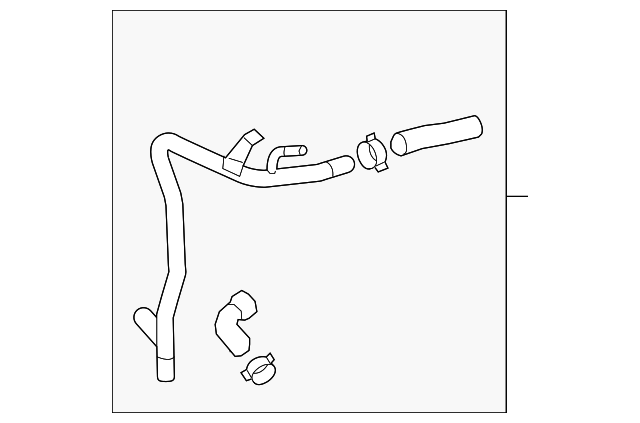 2015-2016 Audi A3 HVAC Heater Hose 5Q0-122-157-CL | Audi USA Parts