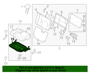 89351-1LK5A - Seat Frame 2011-2020 Infiniti | AutoNationParts.com