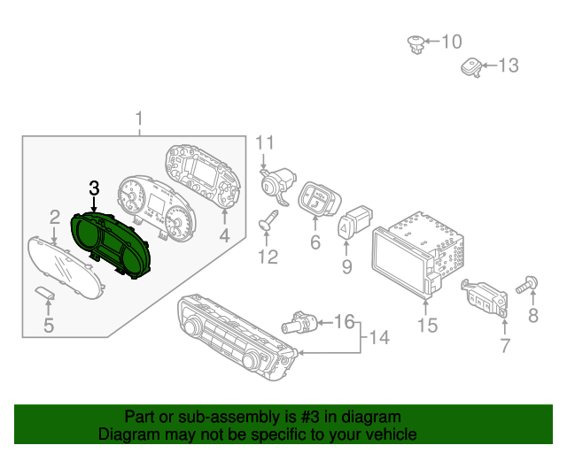2017-2019 Kia Optima Plate 94370-D4000 | QuirkParts