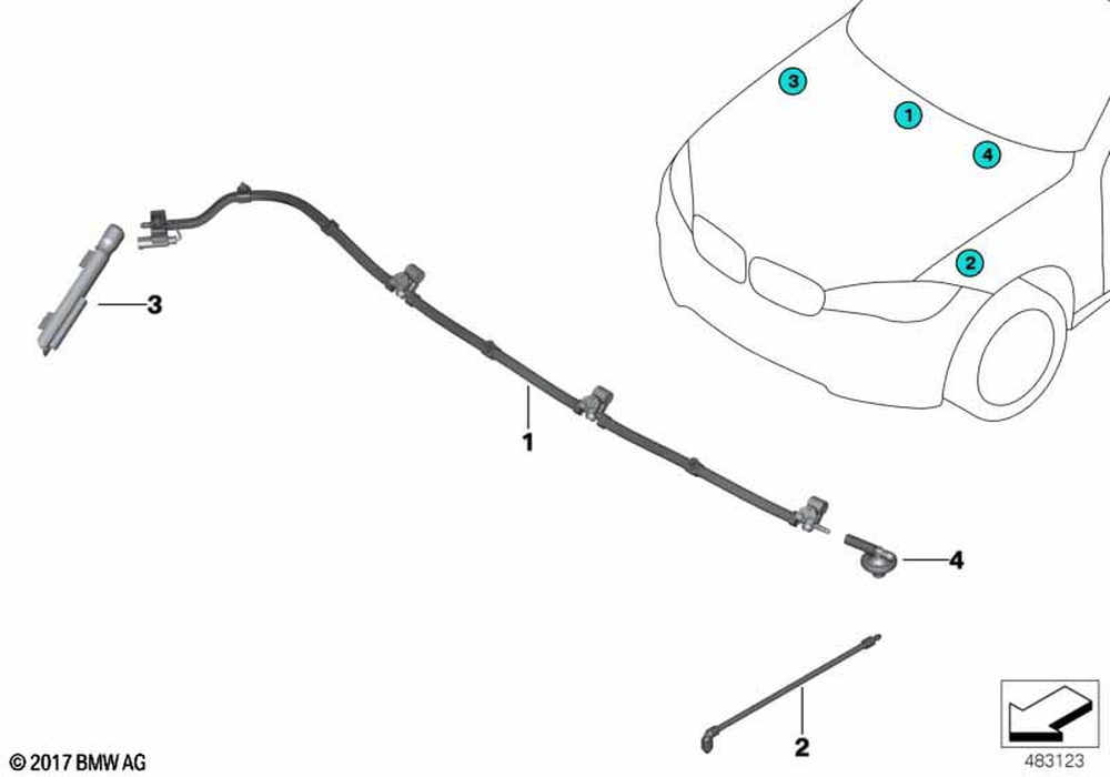 2012-2019 BMW Nozzle Array Window Washing System 61667292659 | Retail ...