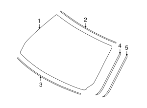 51317203857 - 2006-2012 BMW Windshield (51-31-7-203-857) | BMW of South ...