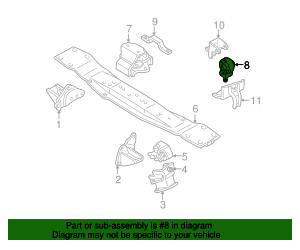 1991-1999 Mitsubishi Trans Mount MB581845 | Mitsubishi Parts Warehouse