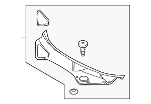 Genuine Porsche 970-555-063-02-1E0 |Cowl Top Panel | FREE Shipping on ...