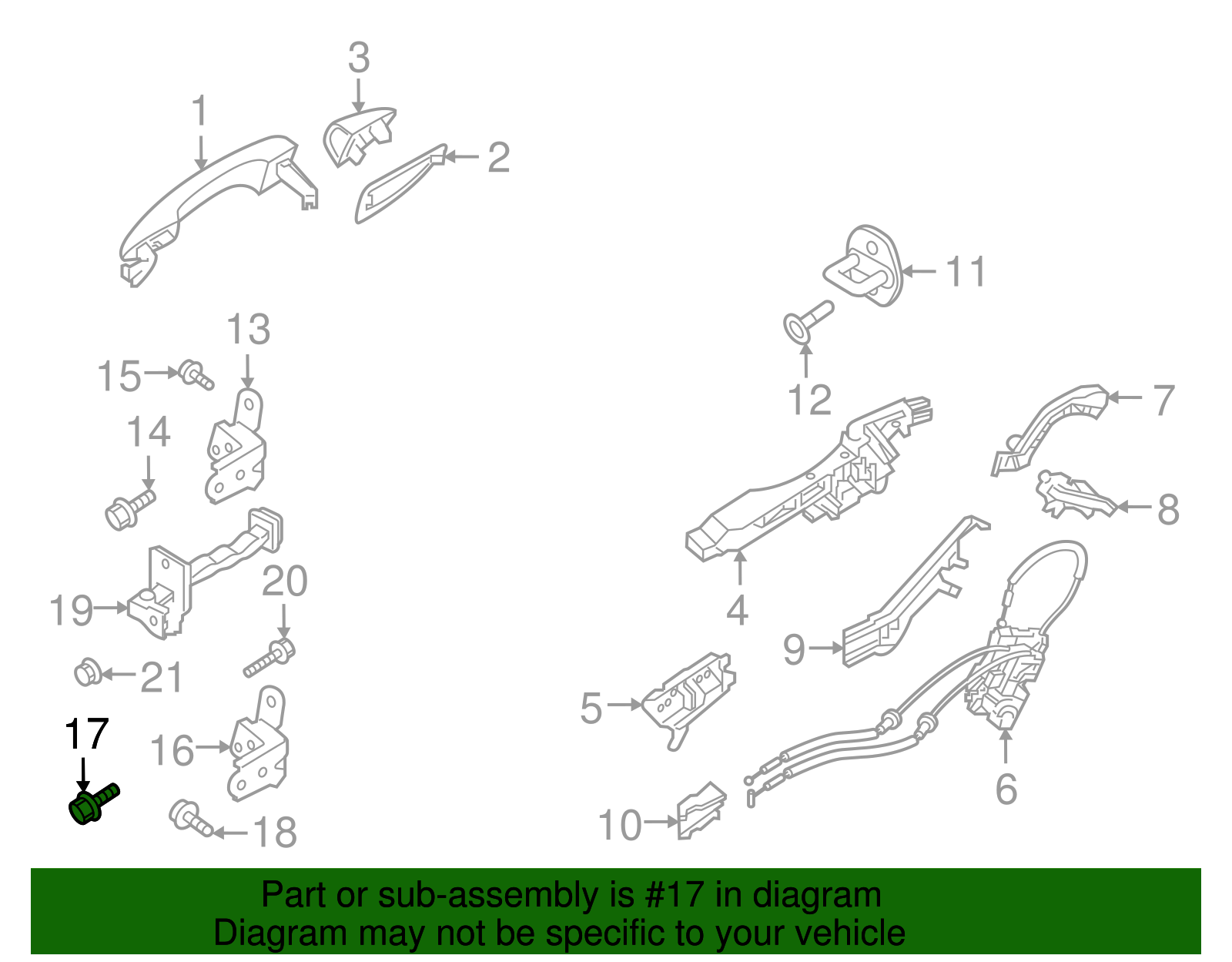 2015-2019 Hyundai Sonata Door Hinge Bolt 79359-C1000 | Parts Grimsby ...