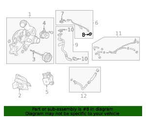 2020-2024 GM Turbocharger Oil Feed Pipe Seal 55487539 GM ...