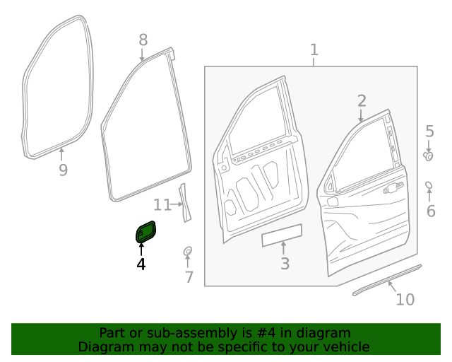 2020-2021 GM Door Mirror Nut Access Hole Plug 84179446 | GMPartsDirect.com