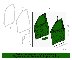 2020-2025 GM Door Shell 86813353 GM | GMPartsDirect.com