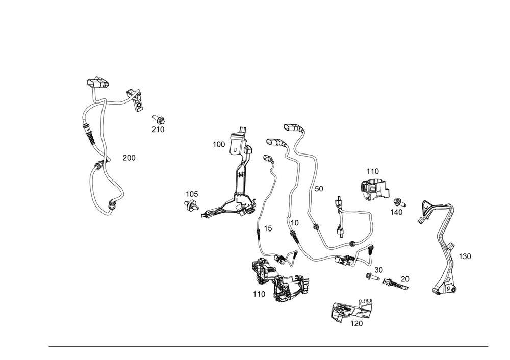 213-540-65-05 - Electrical Wiring Harness 2017-2023 Mercedes-Benz ...