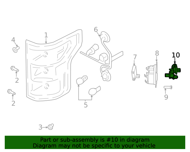 ML3Z-13410-J - Blind Spot Radar Wire 2021-2023 Ford F-150 | Big 3 Auto ...