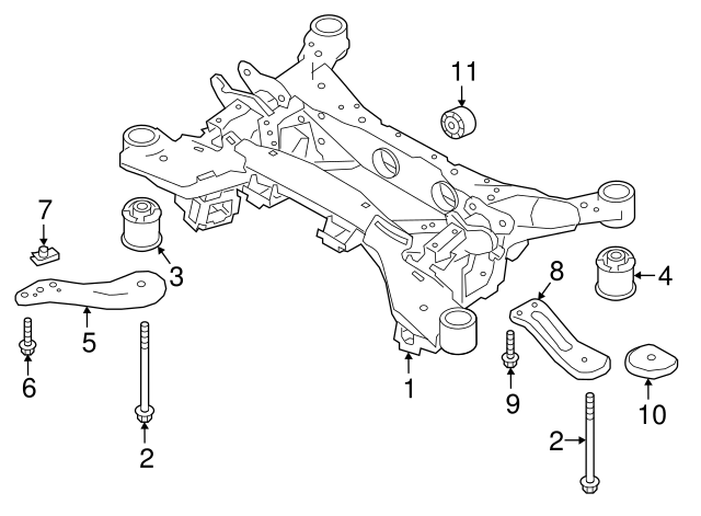 2018-2023 Land Rover Range Rover Velar Front Insulator LR090451 | OEM ...