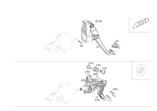 2014-2020 Mercedes-Benz Pedal System 246-290-04-00 | Mercedes-Benz Parts