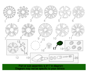 2017-2025 Jaguar Wheel Nut T4A2670 | JaguarParts.com