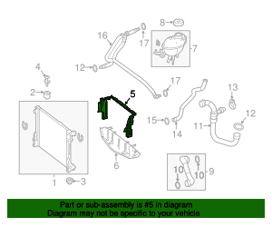 204-505-22-30 - Upper Baffle 2012-2015 Mercedes-Benz C 63 AMG ...
