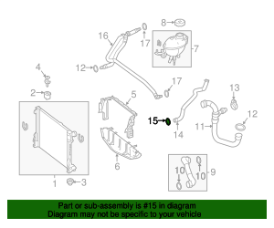 026-997-69-45 - Engine Coolant Overflow Hose O-Ring 2012-2016 Mercedes ...