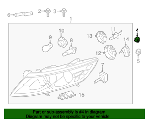 2011-2015 Kia Optima OEM NEW 2011-2015 Kia Optima Sedan Clip-Head Lamp ...
