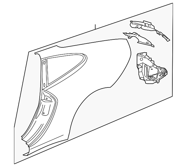 2007-2012 Porsche 911 Side Section Prime Coated 997-503-962-19-GRV ...