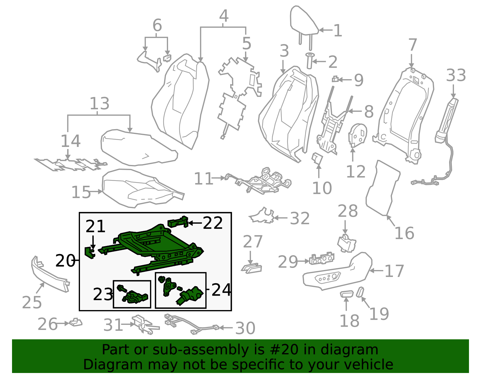 72020-33450 - High-Quality Seat Adjuster for 2018-2025 Toyota ...