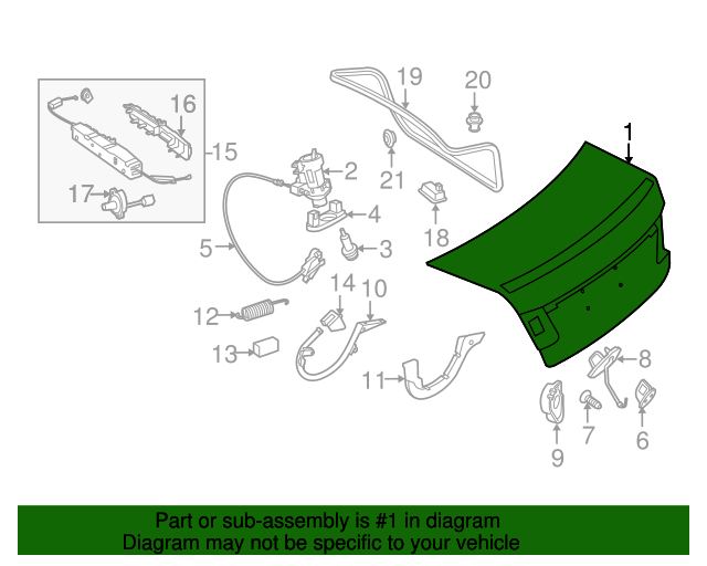 212-750-09-75 - Trunk Lid 2010-2016 Mercedes-Benz | Mercedes-Benz USA Parts