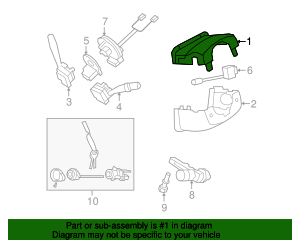 84850-2J00012 - Upper Column Cover 2009 Kia Borrego | Kia.Parts Store