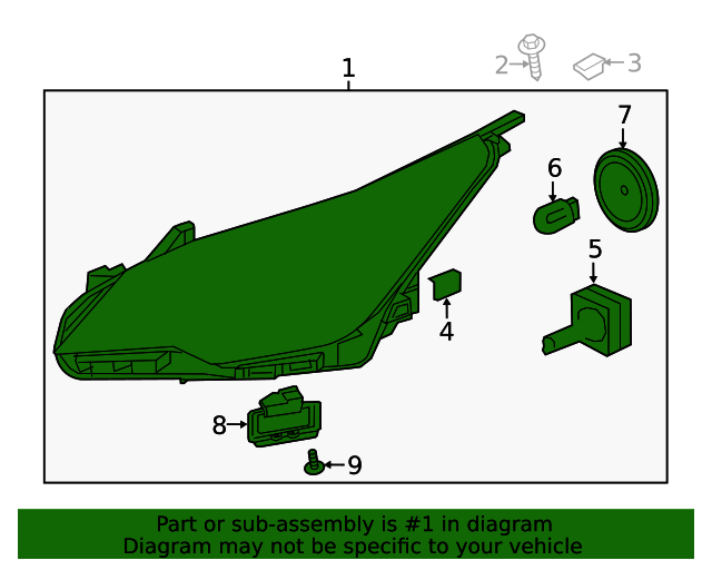 2019-2020 Buick Envision Headlamp 84481562 GM | GMPartsDirect.com