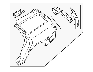 2010-2014 Subaru Outback Quarter Panel 51439AJ06A9P | Subaru Parts Store