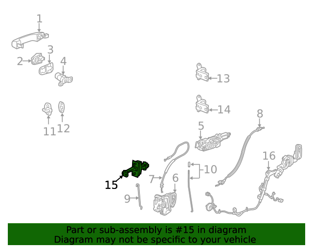 2019-2024 GM (Replaces 84042455) Front Side Door Check Link 85626939 GM ...
