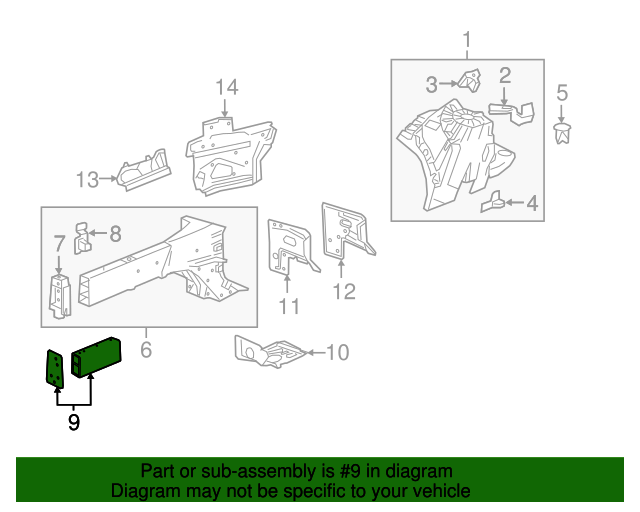 2016-2017 Cadillac CT6 Front Passenger Side Bumper Energy Absorber ...