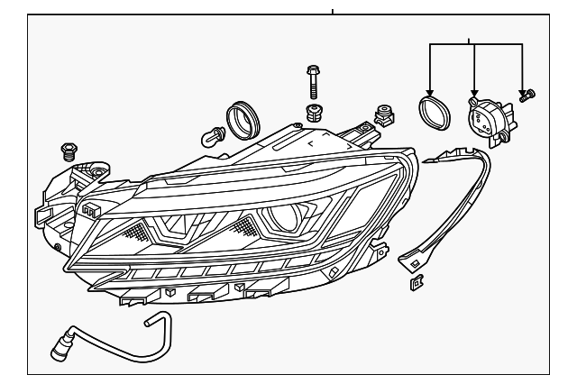 2020-2021 Volkswagen Passat Headlamp Assembly 561-941-035-B | QuirkParts