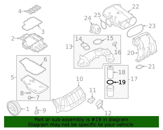 1997-2024 Porsche Engine Oil Filter Housing Cover O-Ring 0PB-115-499-A ...