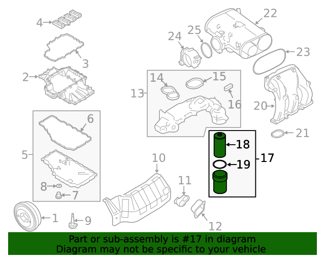 2009-2024 Porsche Oil Filter Housing 0PB-115-403-A | Gaudin Porsche Parts