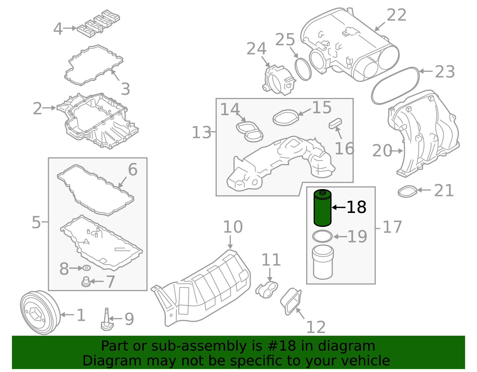2009-2024 Porsche Engine Oil Filter Element 0PB-115-466-A ...