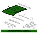 2019-2024 GM Roof Panel 84688142 GM | GMPartsDirect.com