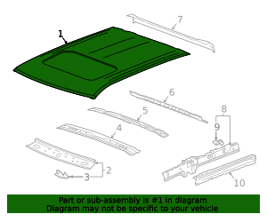 2019-2024 GM Roof Panel 84510361 | OEM Parts Online