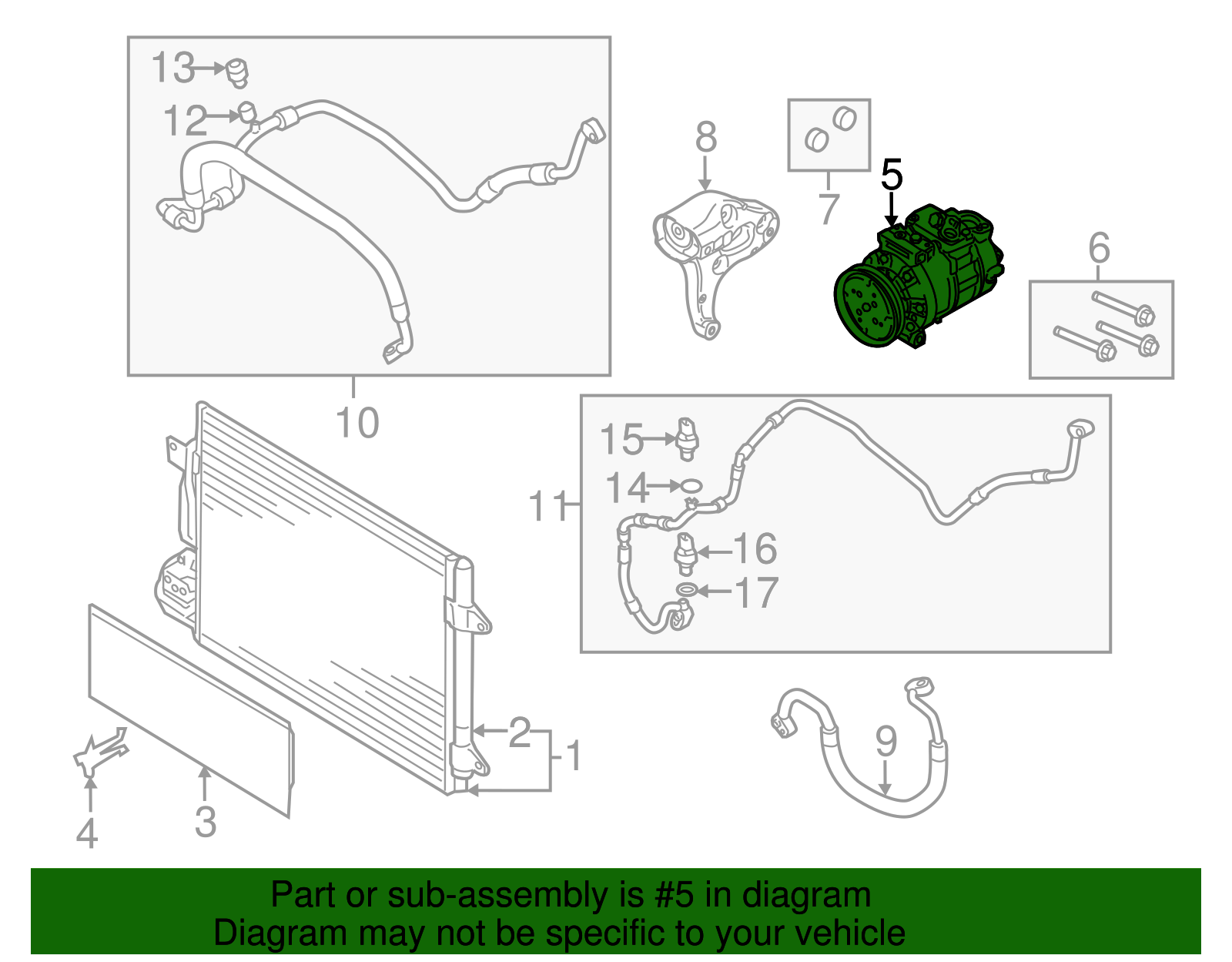 2012-2021 Volkswagen A/C Compressor 1K0-820-808-H | OEM Parts Online