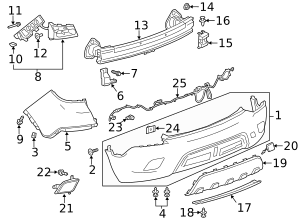 2013-2016 Buick Encore Rear Bumper Fascia Lower Skid Plate 25980563 ...