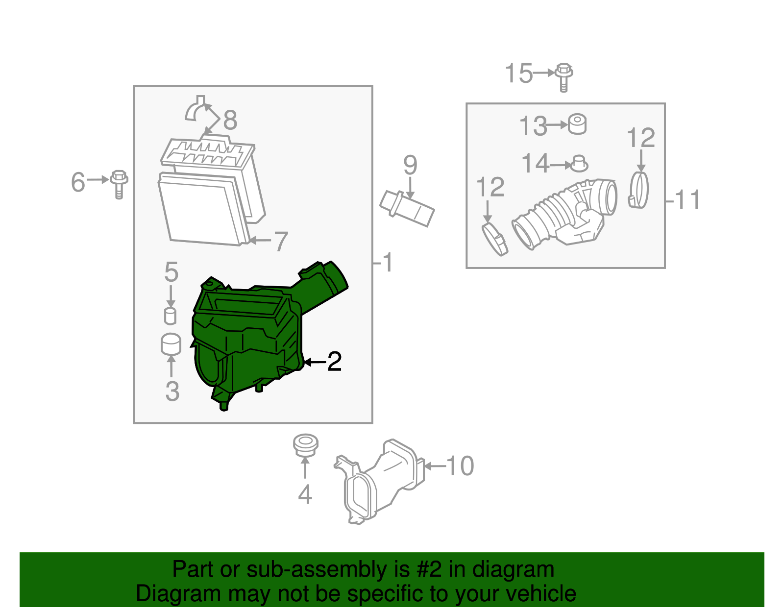 2007-2020 Nissan Air Cleaner Body 16528-EV10B | Sullivan Brothers Nissan