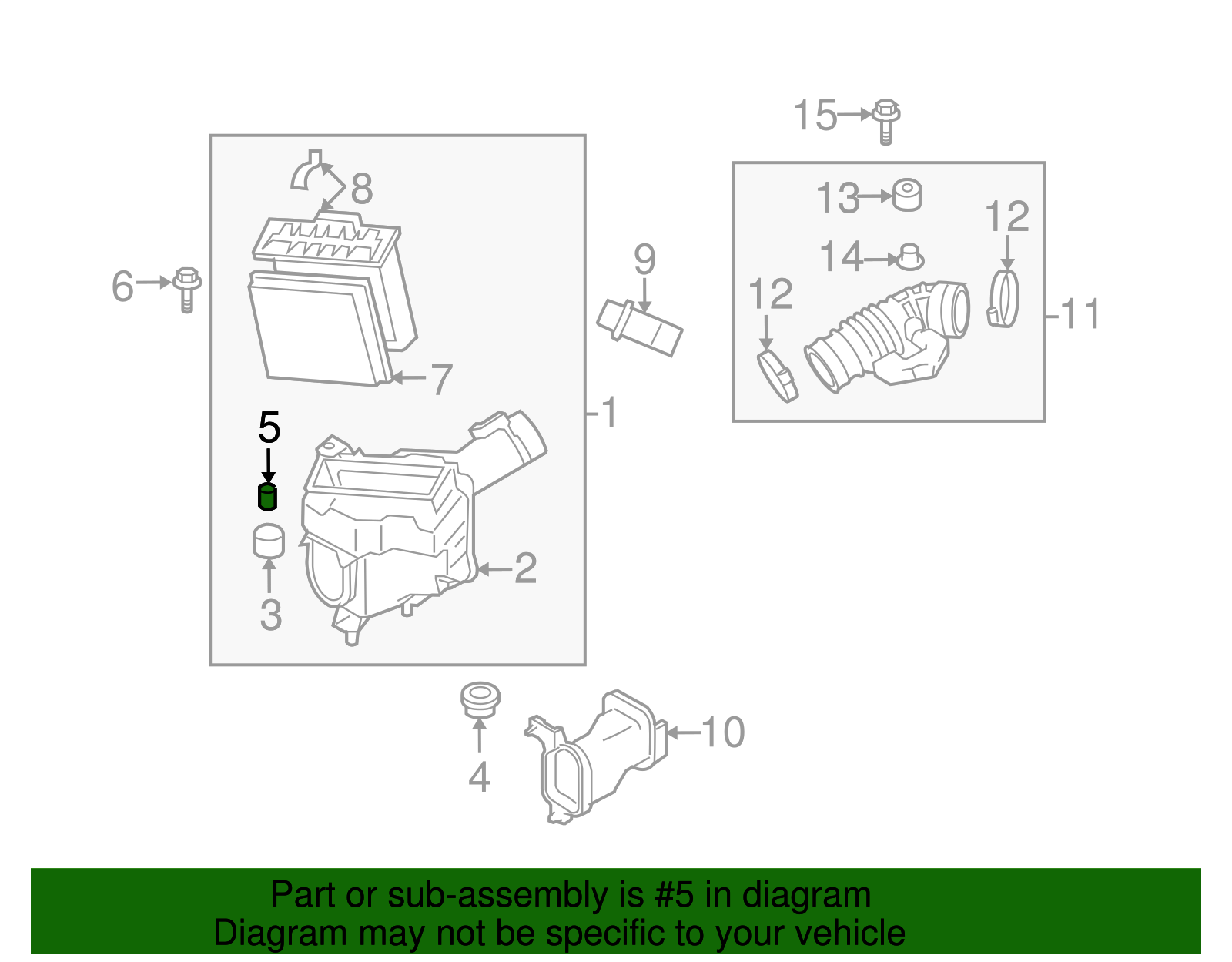 2009-2024 Nissan Air Inlet Duct Retainer 16566-JN20A | Team Nissan Inc.