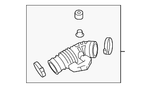 2009-2020 Nissan 370Z Engine Air Intake Hose 16576-EY00A ...